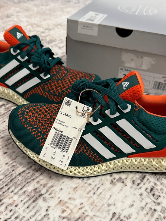 adidas | Shoes | Miami Hurricanes Adidas Ultra4d Knit Running Shoes In ...